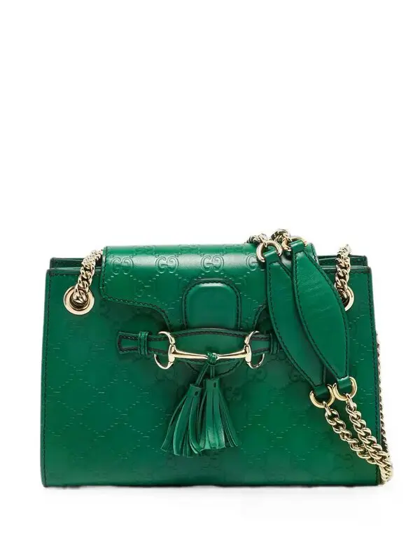 Gucci Small Emily Ssima Shoulder Bag - Green