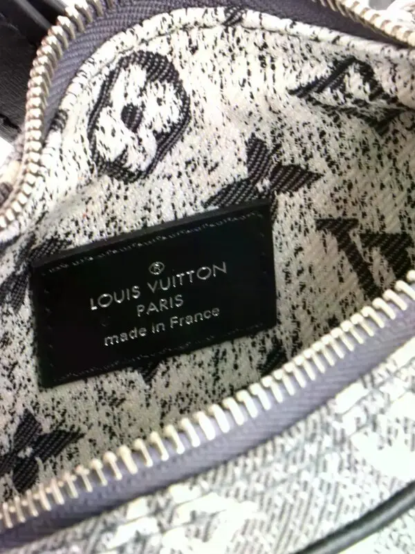 LOUIS VUITTON Monogram Jacquard Denim Loop Hobo Bag - Black
