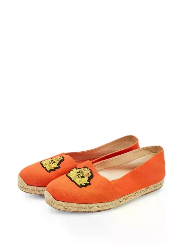 CHRISTIAN LOUBOUTIN Gala Embroidered Crest Espadrilles