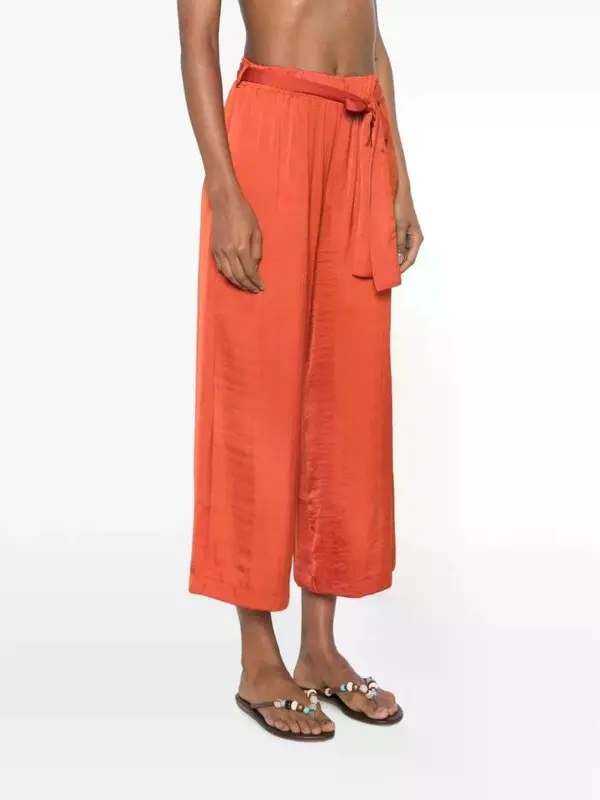MOUTAKI Satin Cropped Trousers