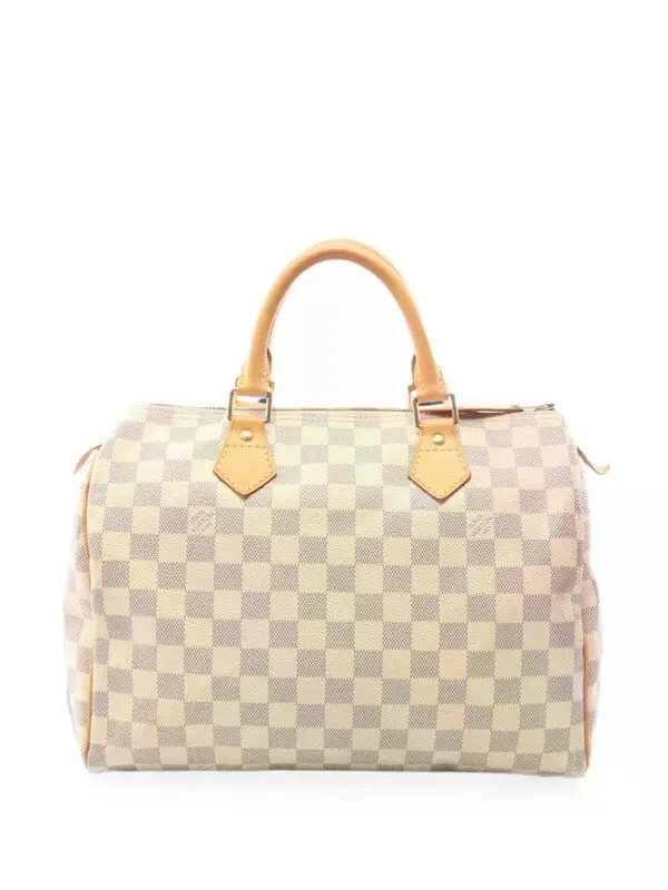 LOUIS VUITTON Damier Azur Speedy 30 Tote Bag - Neutrals