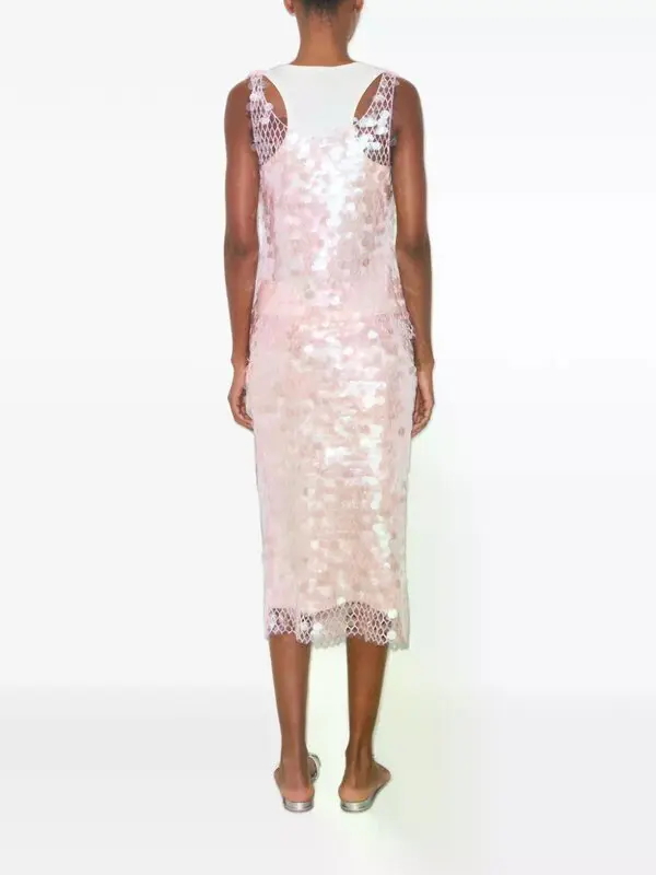 Tory Burch Sequin Mesh Skirt - Pink