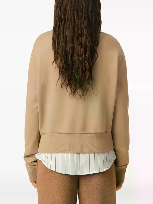 AMI Paris De Coeur Embroidered Cotton Sweatshirt