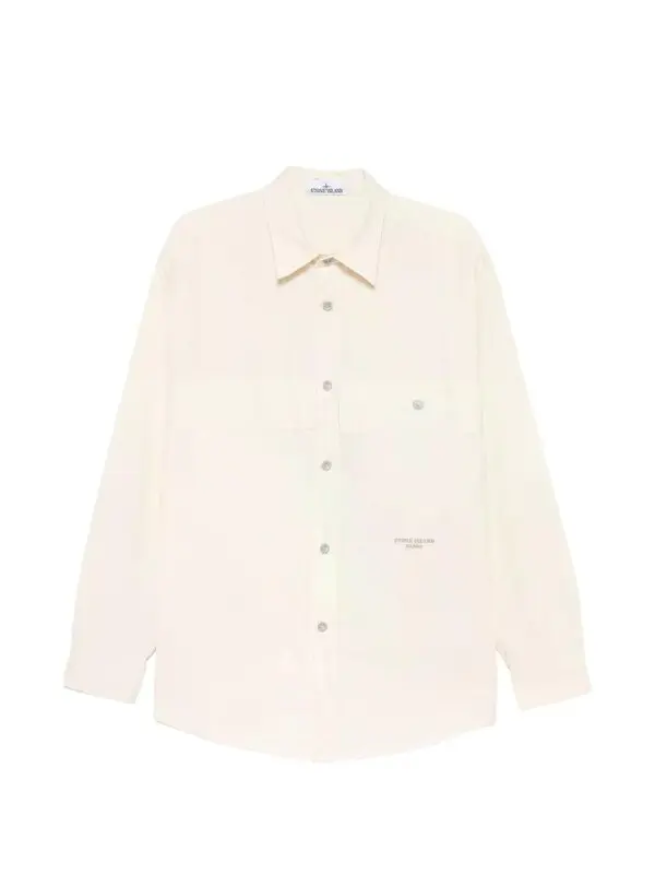 Stone Island Logo-embroidered Shirt