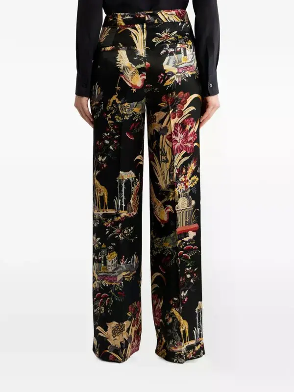 Etro Printed Satin Trousers