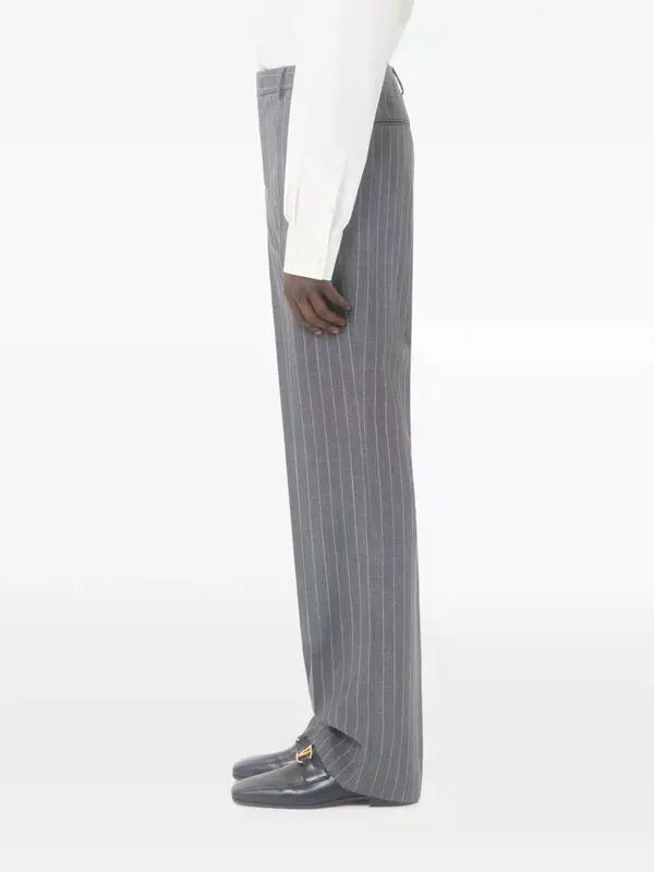 Valentino Garavani Wool Pinstripe Tailored Trousers