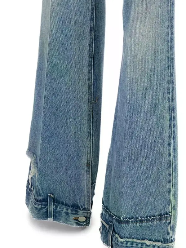 HAIKURE Flora Faded Straight-leg Jeans