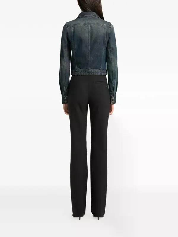COURREGES Logo-embroidered Denim Jacket