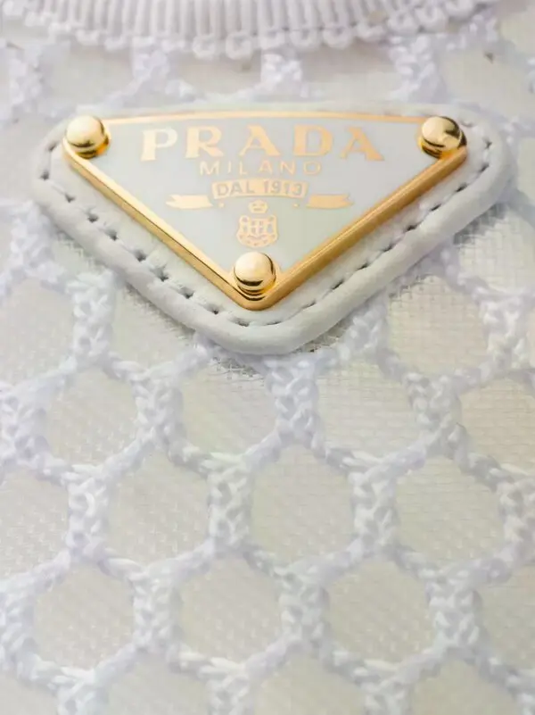 Prada Mesh Macramé Ballerinas