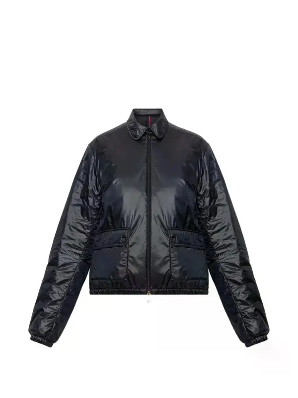 Moncler Lanset Logo Patch Down Jacket - Blue