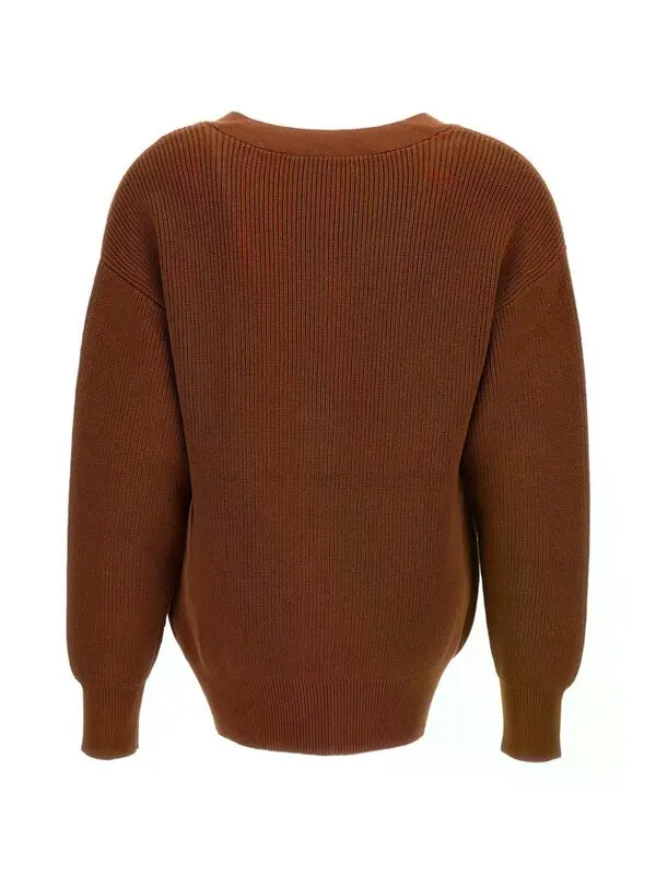 Elisabetta Franchi Ribbed Knit Toggle Cardigan