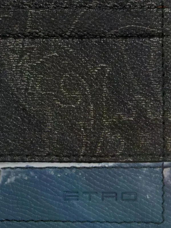 Etro Arnica Card Holder With Leather Insert