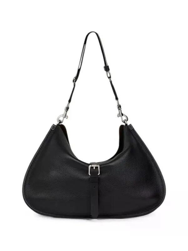 Etro Maxi Tumbled Leather Pony Bag - Black