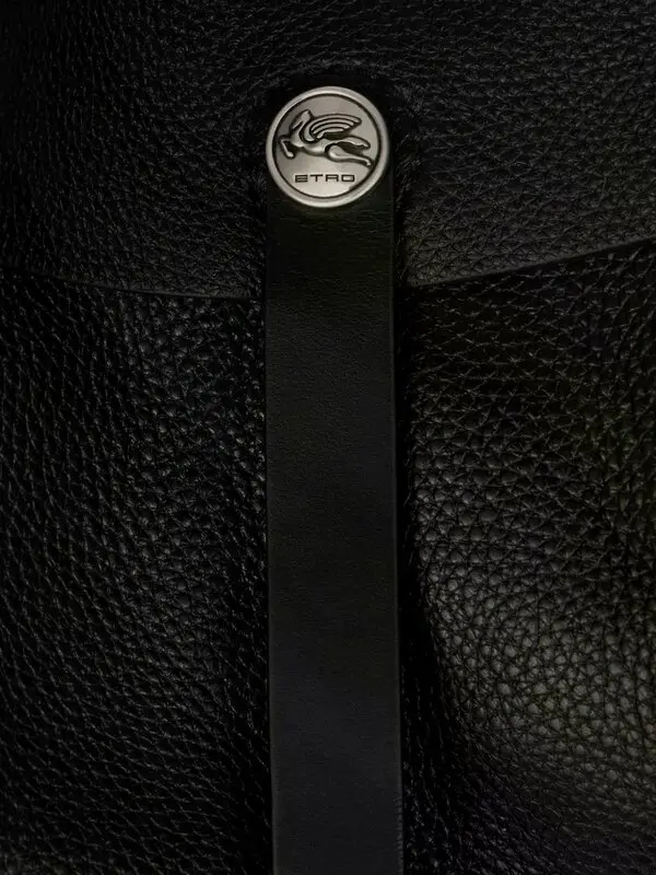 Etro Maxi Tumbled Leather Pony Bag