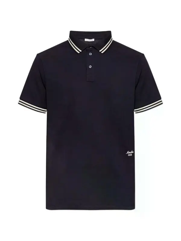 Moncler Logo-embroidered Polo Shirt