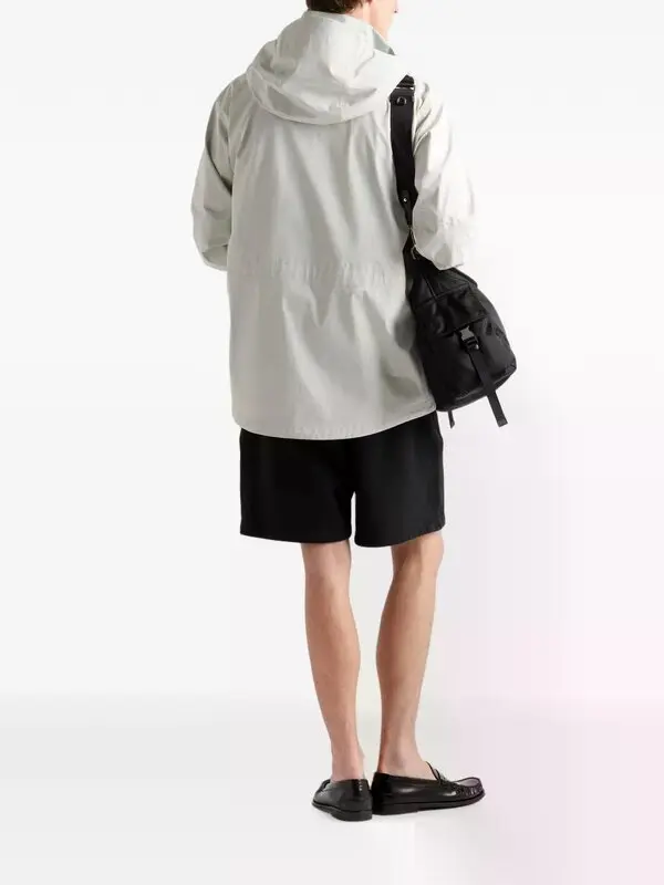 Prada Technical Fabric Hooded Jacket