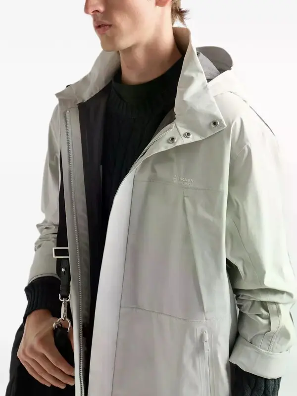 Prada Technical Fabric Hooded Jacket