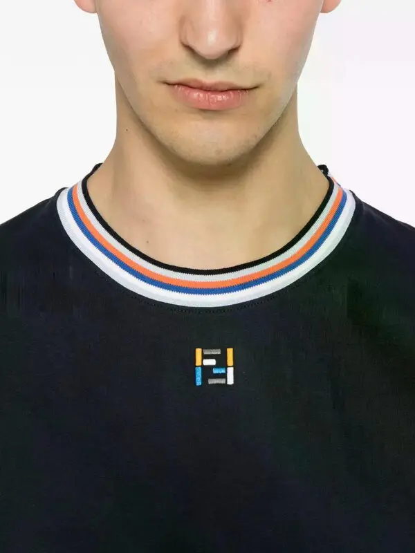 Fendi Ff-embroidered T-shirt