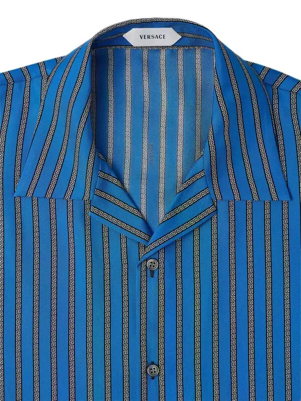 Versace Printed Silk Twill Shirt