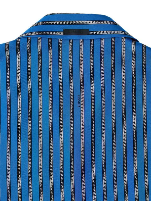Versace Printed Silk Twill Shirt