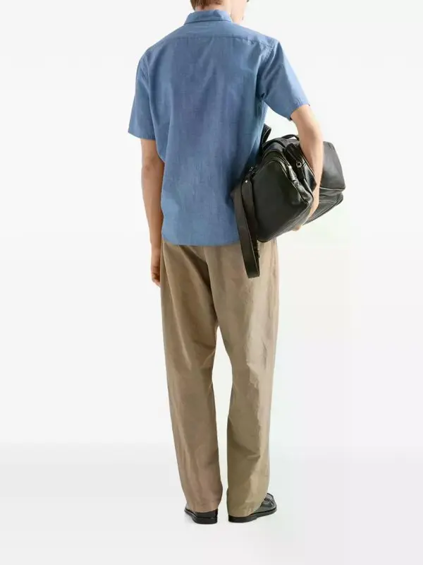 Prada Chambray Short-sleeve Shirt