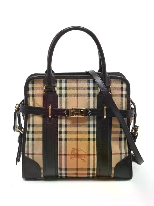 Burberry Haymarket Check Minford Tote Bag - Neutrals