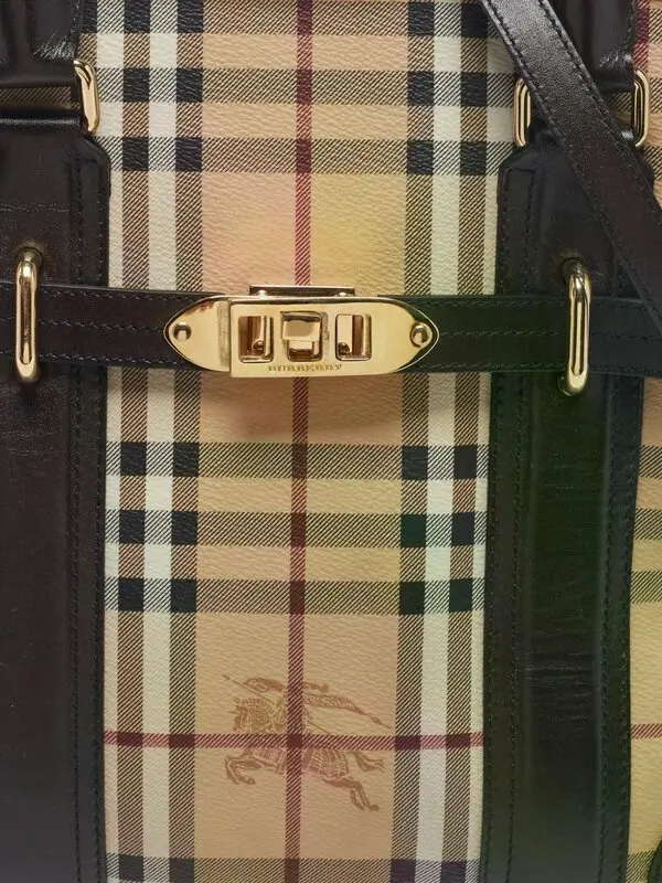 Burberry Haymarket Check Minford Tote Bag - Neutrals