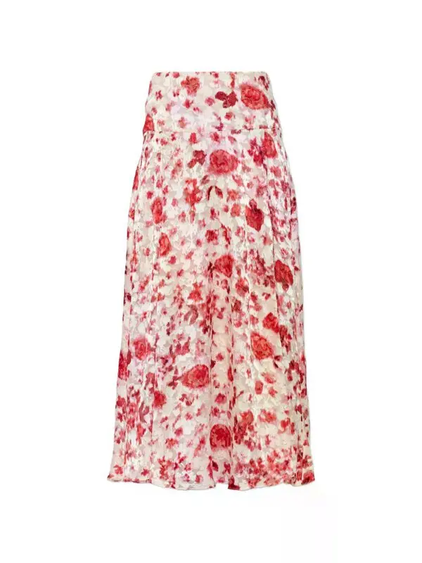 Isabel Marant Étoile Hilza Floral-print Silk-blend Maxi Skirt - Neutrals