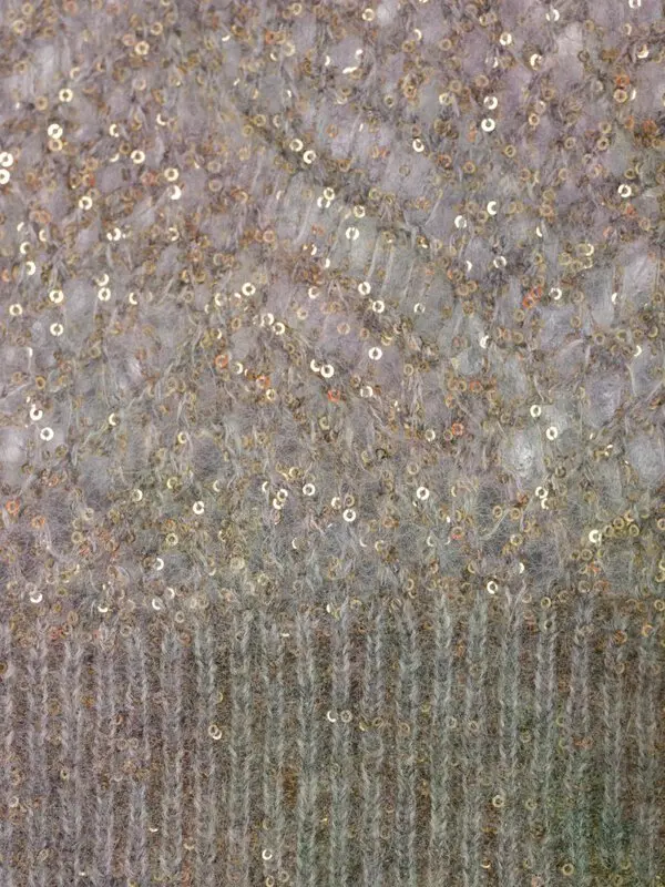 Brunello Cucinelli Sequin-embellished Open-knit Sweater