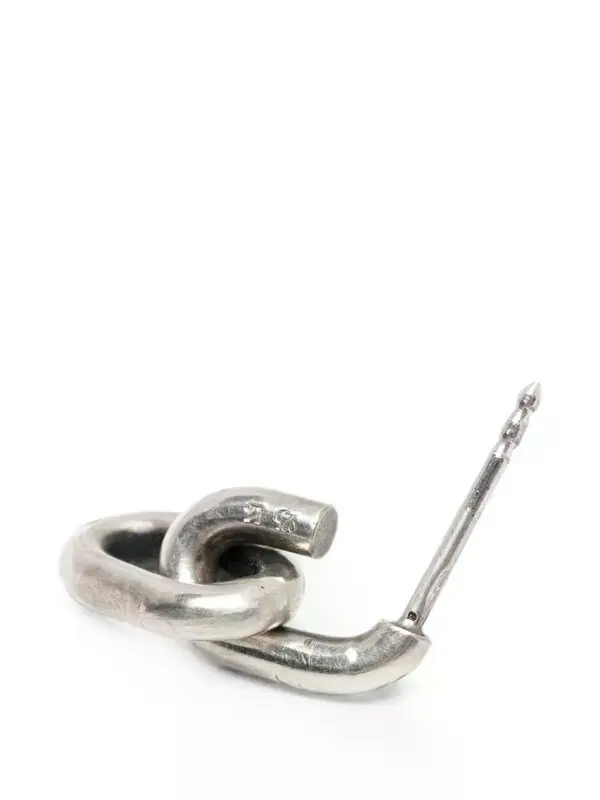 Werkstatt:München Tone Anchor-link Drop Earrings - Silver