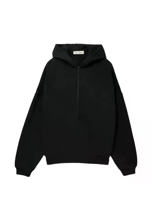ESSENTIALS Logo-print Half-zip Hoodie