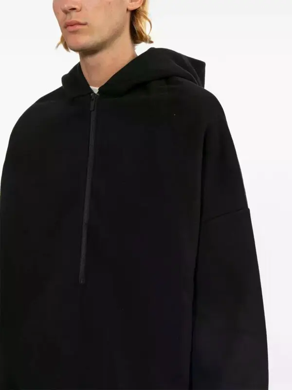 ESSENTIALS Logo-print Half-zip Hoodie