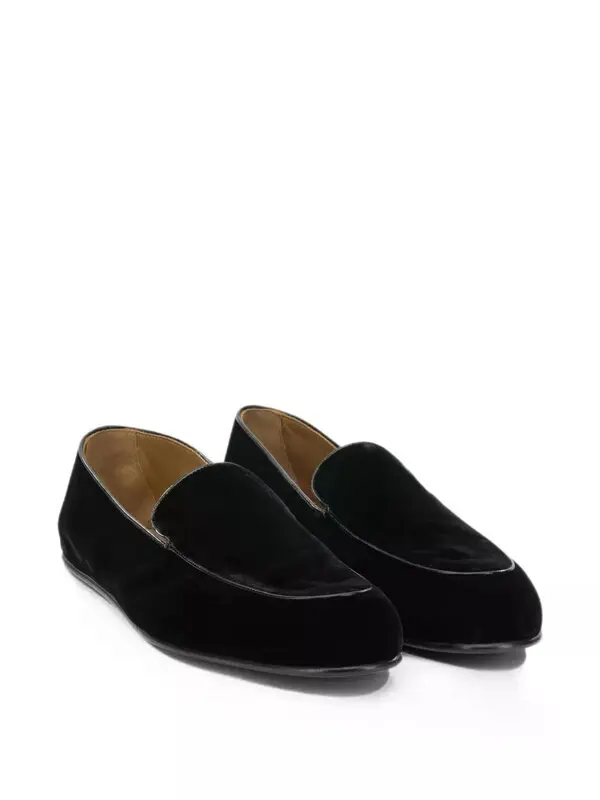 TOM FORD Velvet Loafers With Piping Detail