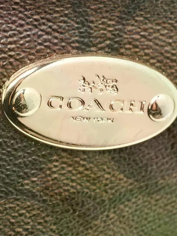 COACH VINTAGE Signature Monogram Clutch Bag