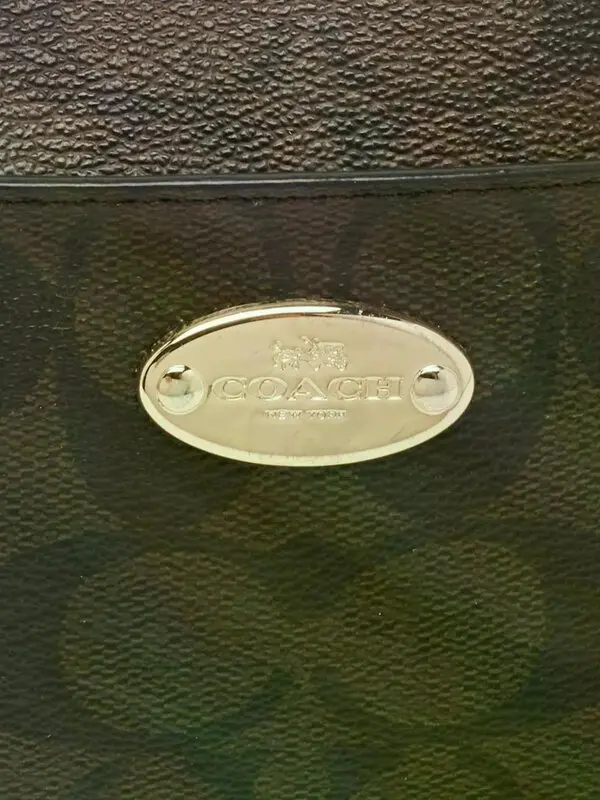 COACH VINTAGE Signature Monogram Clutch Bag