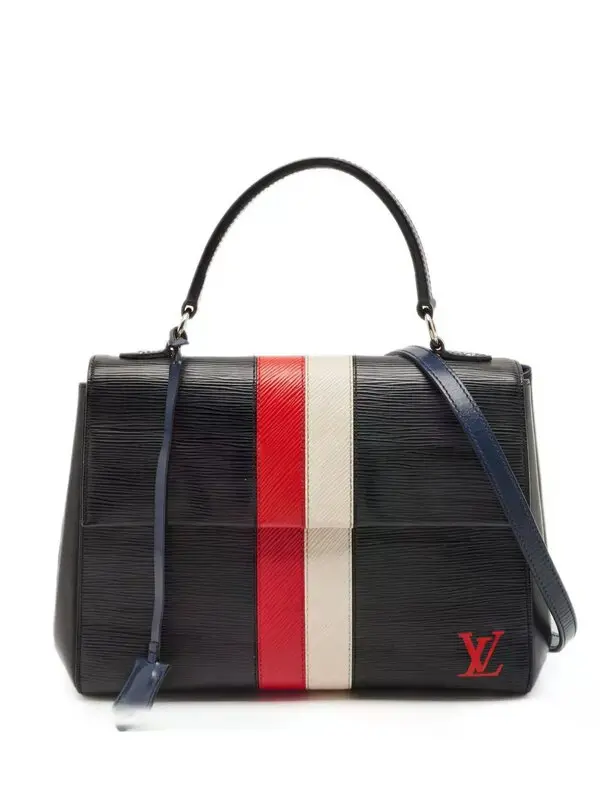LOUIS VUITTON Cluny Stripes Tote Bag - Black