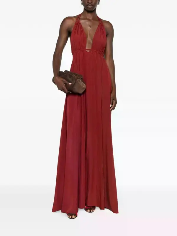 MOUTAKI Halterneck Maxi Dress