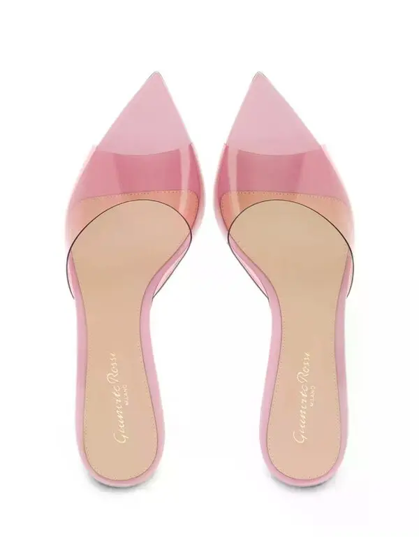 GIANVITO ROSSI Elle 55 Patent Leather And Acrylic Mules