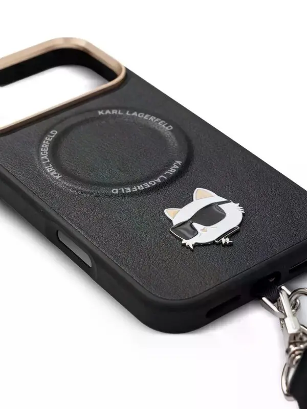 Karl Lagerfeld Choupette Logo-strap Iphone 17 Pro Max Case