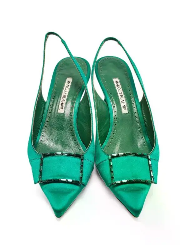 Manolo Blahnik Dolores Slingback Heeled Pumps