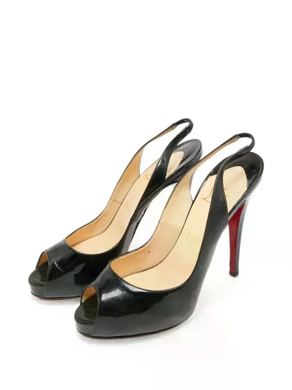 CHRISTIAN LOUBOUTIN Private Number Slingback Pumps - Black