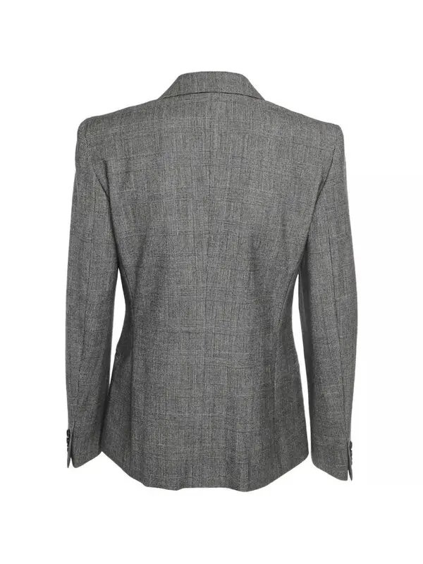 Max Mara Glen-check Single-breasted Blazer