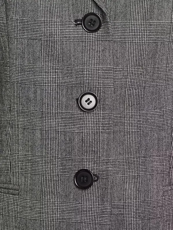 Max Mara Glen-check Single-breasted Blazer