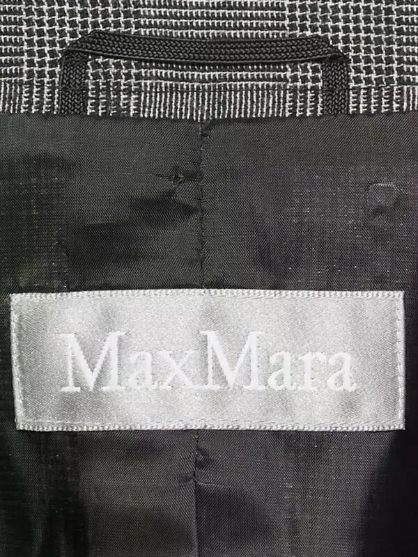 Max Mara Glen-check Single-breasted Blazer