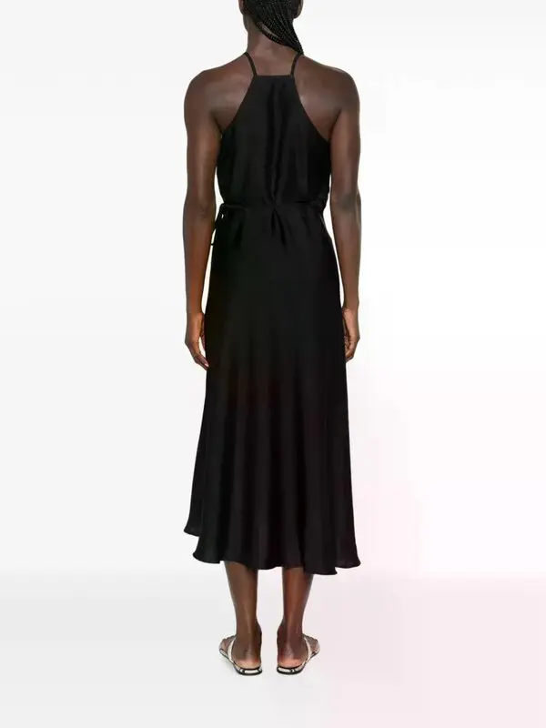 MOUTAKI V-neck Midi Wrap Dress