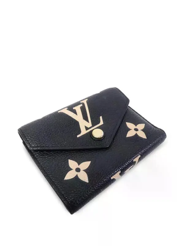 LOUIS VUITTON Victorine Monogram Empreinte Wallet - Black