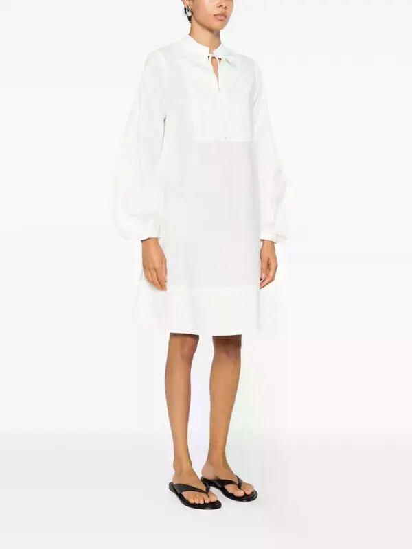 BY MALENE BIRGER Tie-neck Puff-sleeve Mini Dress