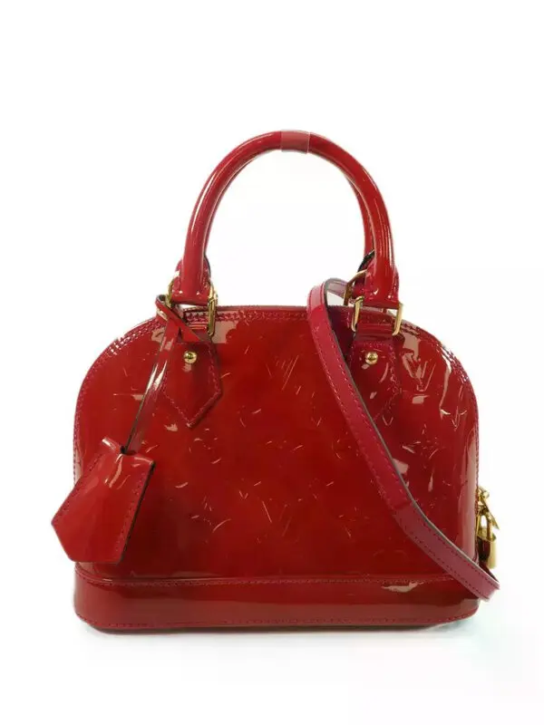 LOUIS VUITTON Alma Bb Monogram Vernis Tote Bag