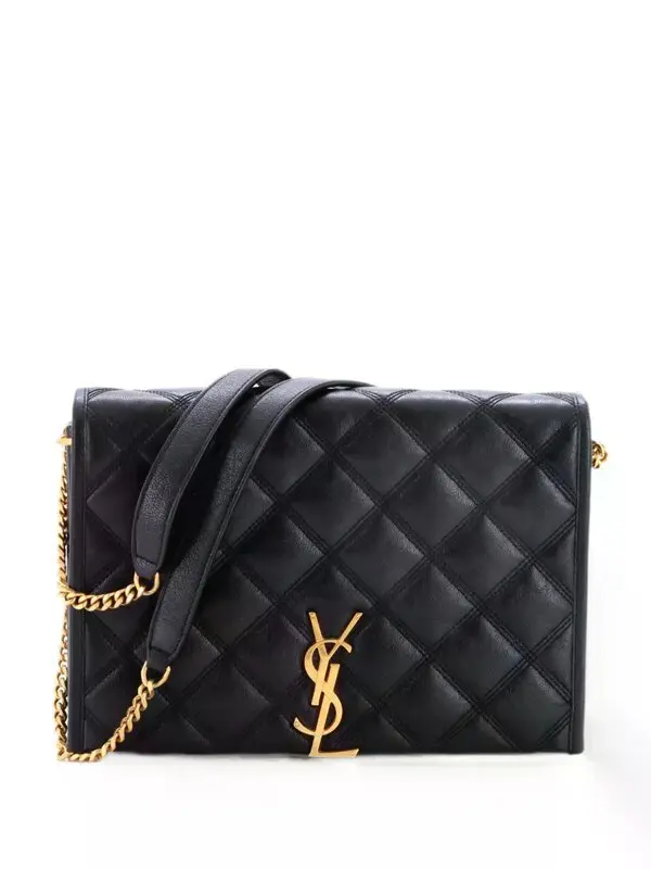 Saint Laurent Becky Quilted Leather Mini Shoulder Bag - Black