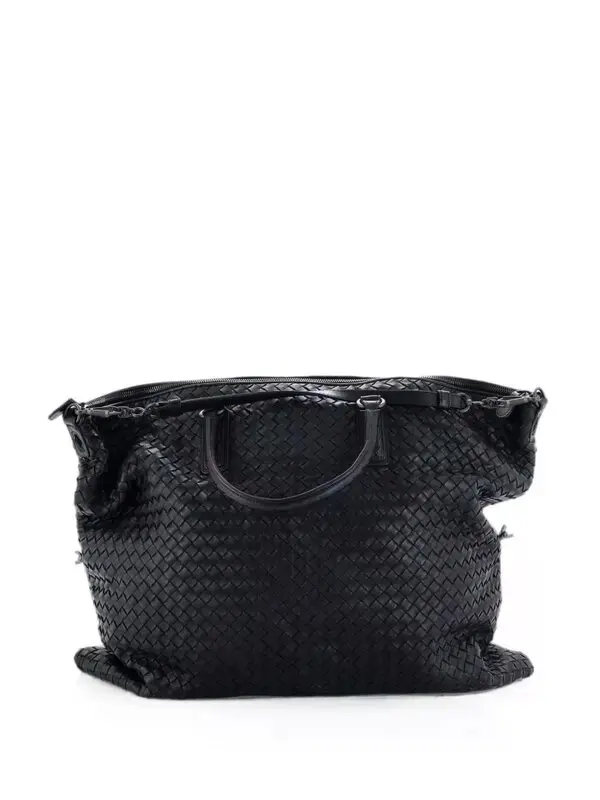 Bottega Veneta Convertible Maxi Satchel - Black